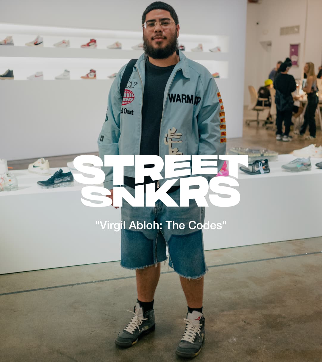 Street SNKRS 'Virgil Abloh: The Codes'. Nike SNKRS
