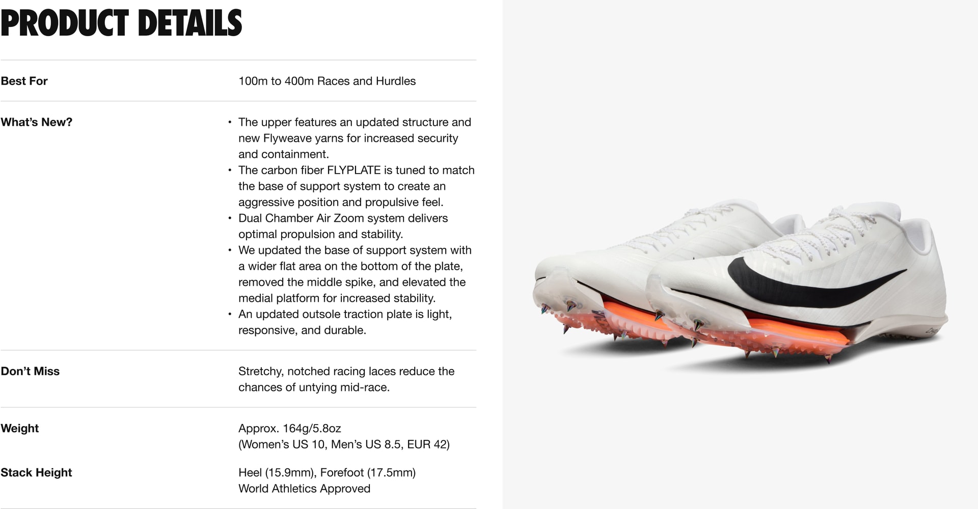 Nike Maxfly 2 Electric Track & Field Sprinting Spikes. Nike.com