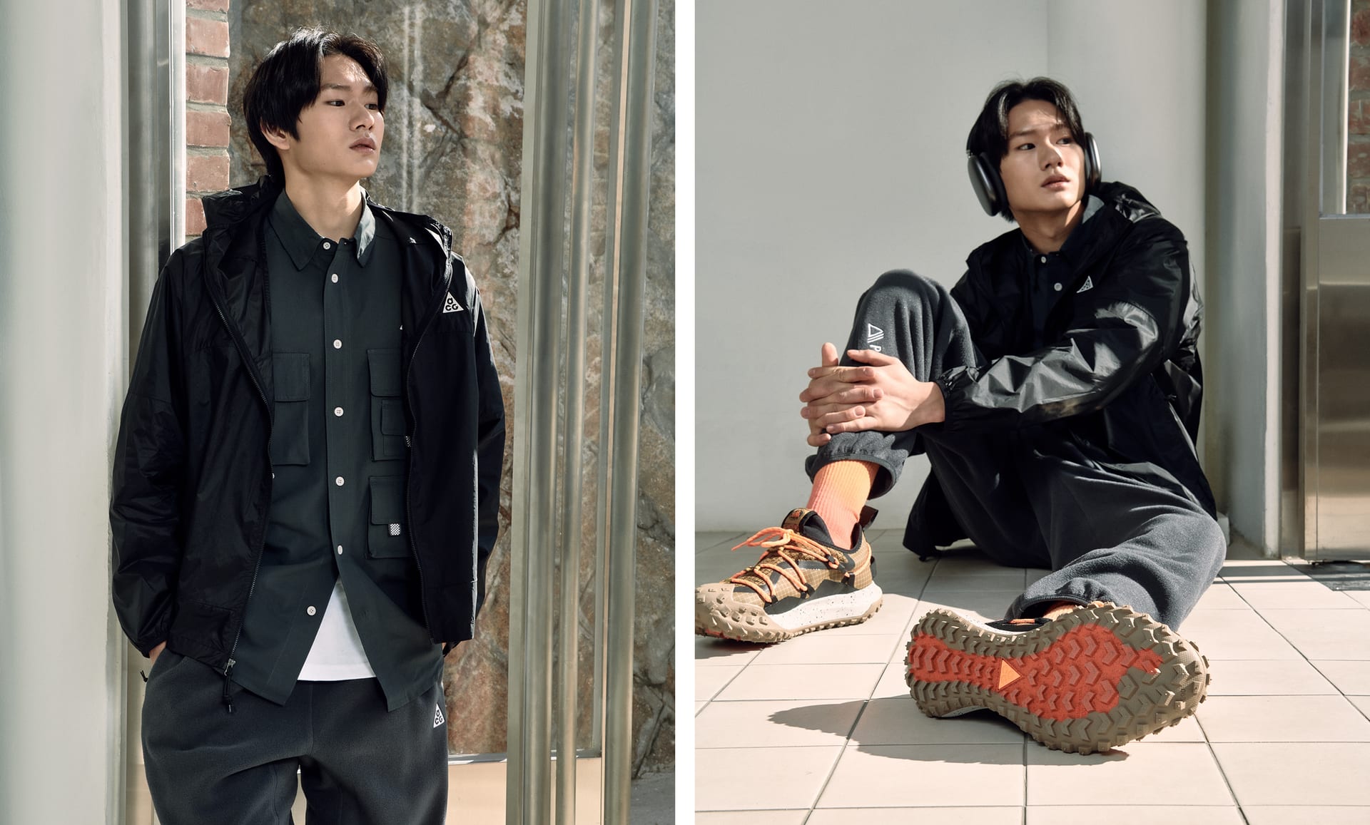 나이키 ACG "Cinder Cone" 남성 윈드프루프 재킷. 나이키 코리아