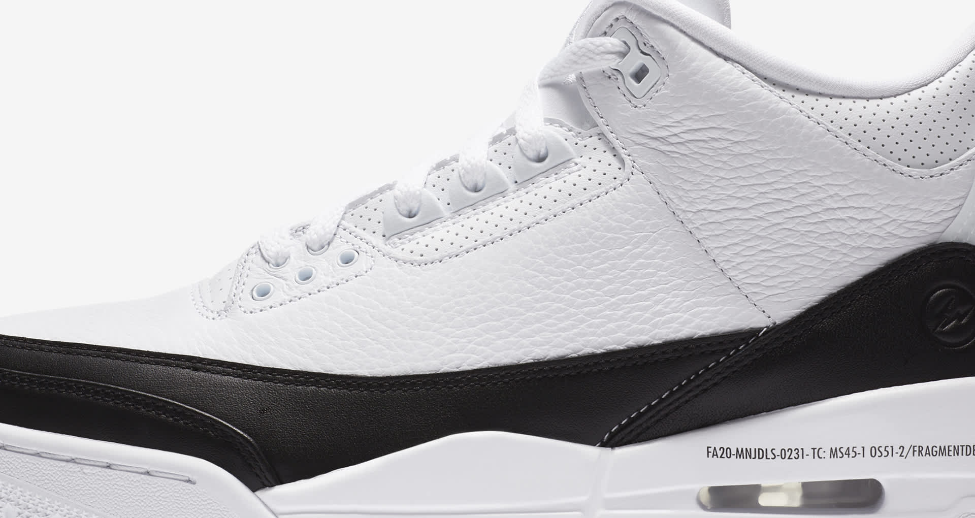 Fecha de lanzamiento de las Air Jordan 3 x Fragment "White". Nike SNKRS ES