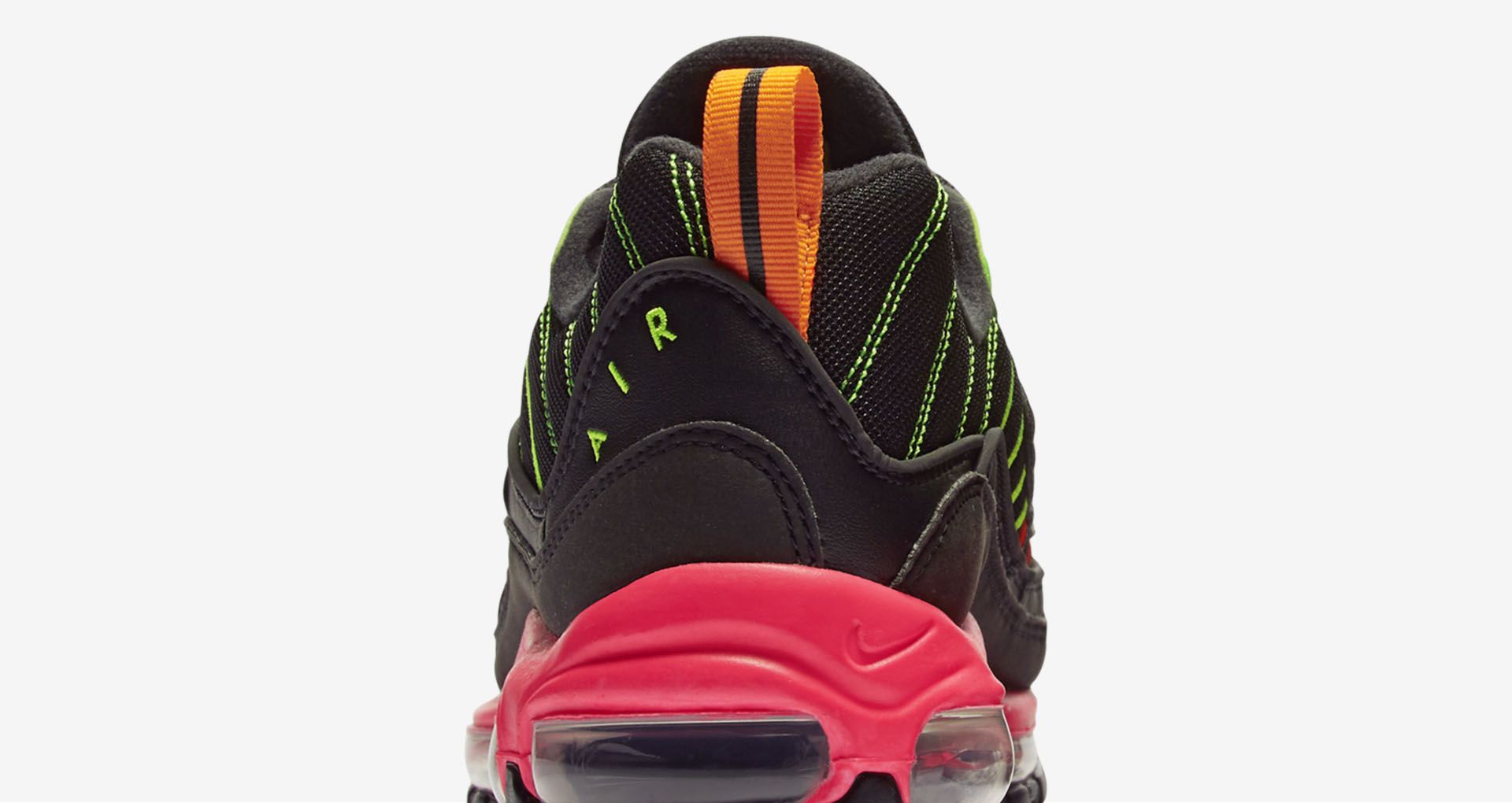 【NIKE公式】エア マックス 98 'Black and Racer Pink and Volt and Green Strike ...