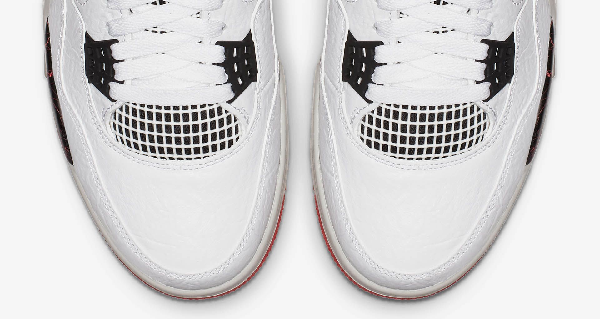Air Jordan 4 "White and Bright Crimson and Black" - Data del lancio ...