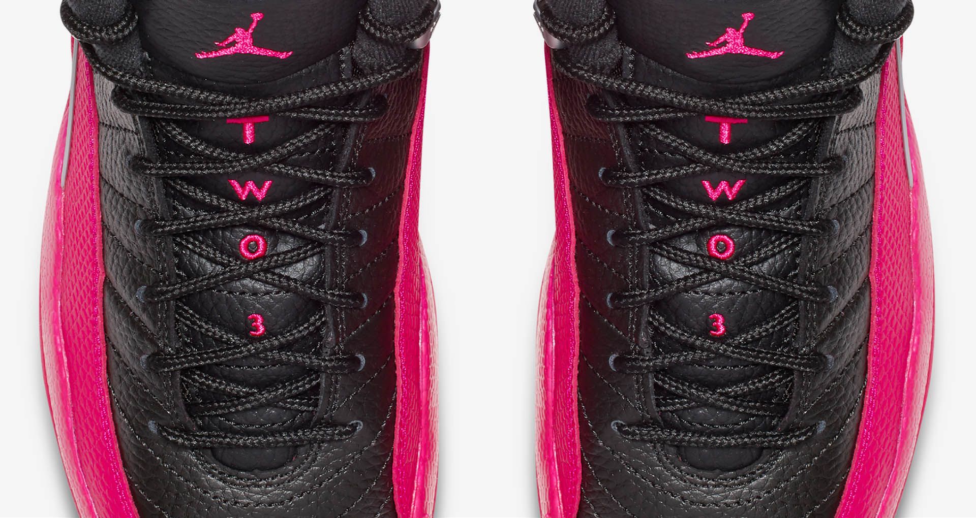 Girls' Air Jordan 12 Retro 'Black & Deadly Pink' Release Date. Nike ...