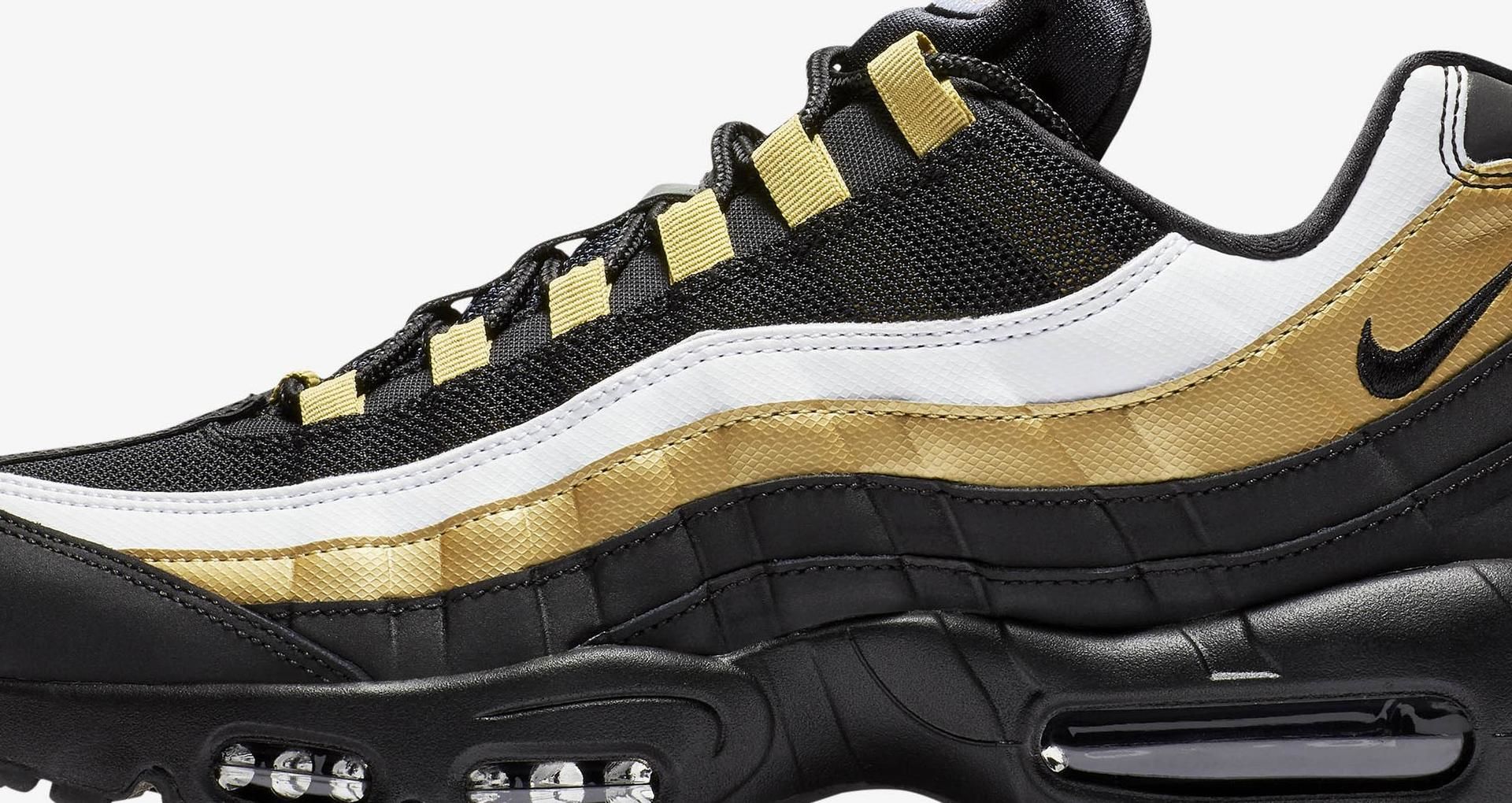 Air Max 95 OG 'Black & Metallic Gold & White' Release Date. Nike SNKRS US