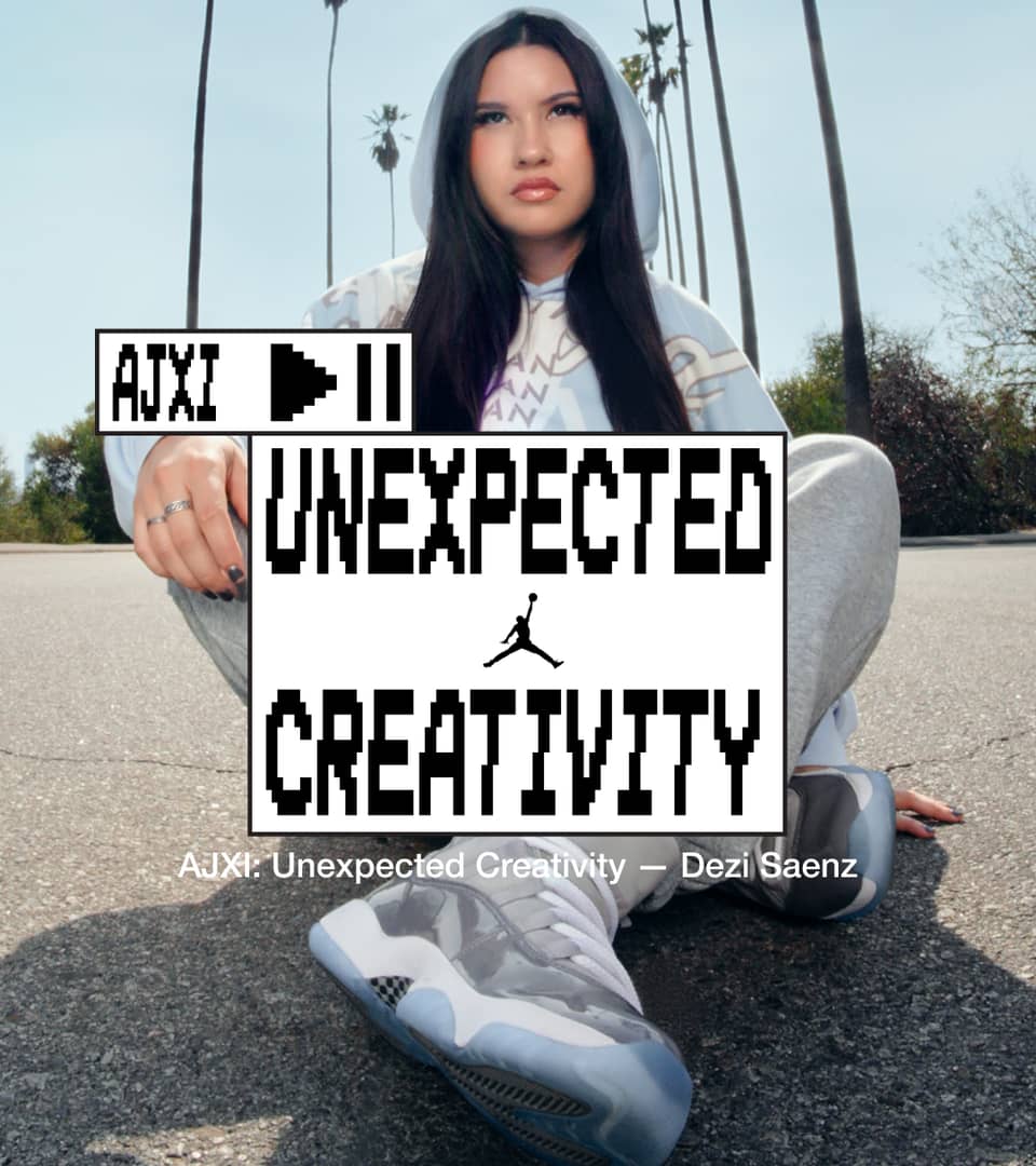 AJXI : créativité débridée. Dezi Saenz. Nike SNKRS