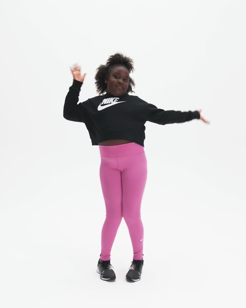 Nike Dri-FIT One Big Kids' (Girls') Leggings (Extended Size). Nike.com