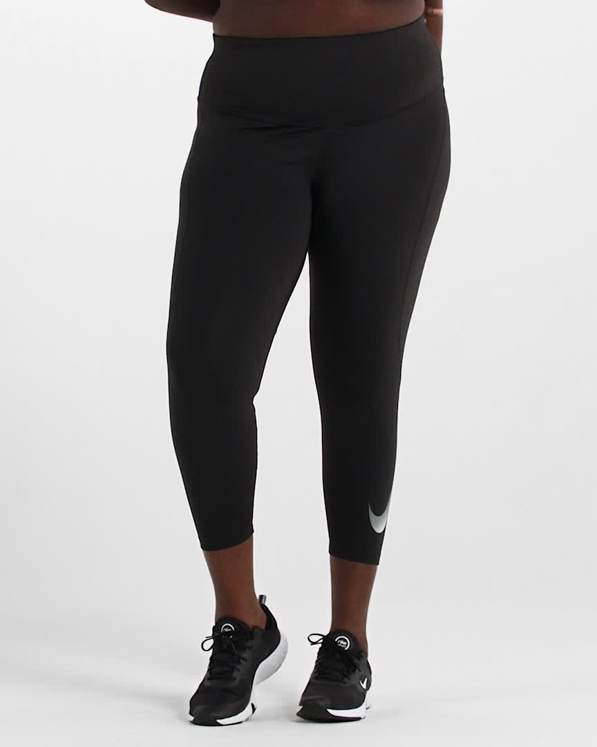 Nike Fast Women's Mid-Rise 7/8 Running Leggings with Pockets (Plus Size ...