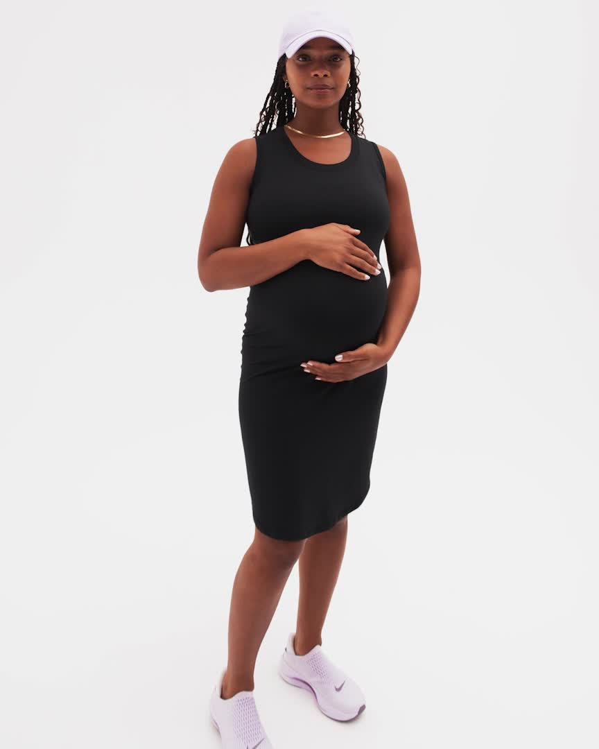 Nike (M) Women's Dri-FIT Slim-Fit Knit Dress (Maternity). Nike SG