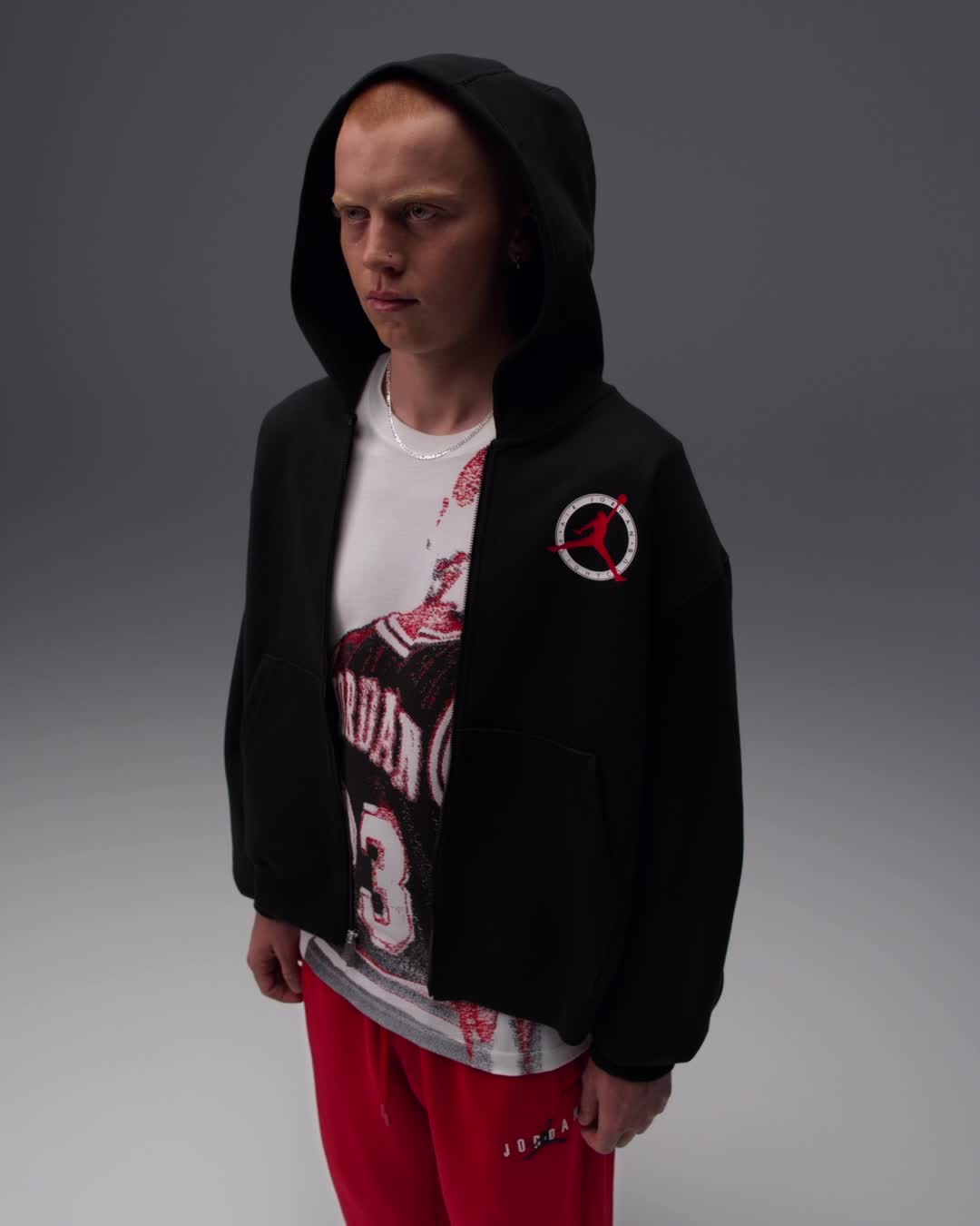 Jordan Flight Club Fleece Men's Full-Zip Knit Sweatshirt. Nike BE